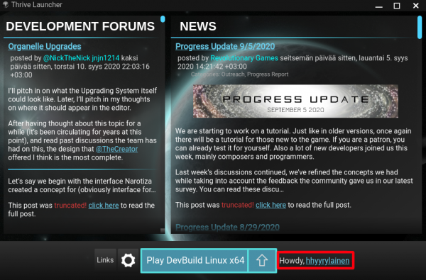 Linking the Launcher - Thrive Developer Wiki